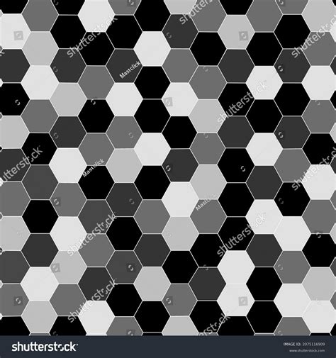 Seamless Hex Tiles Texture Stock Illustration 2075116909