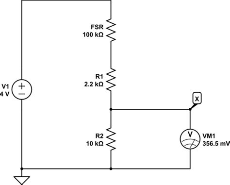Operational Amplifier Force Sensitive Resistor Spice Simulation Does