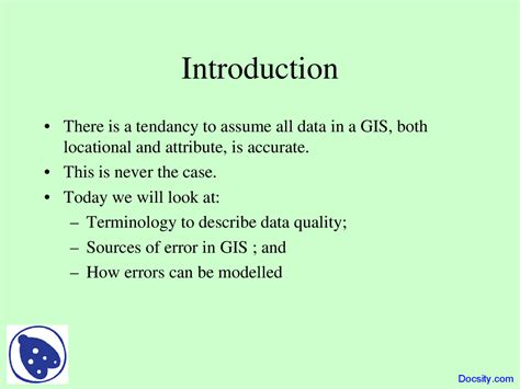 Terminology Gis And Mapping Lecture Slides Slides Geochemistry