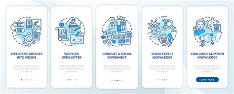 Onboarding Mobile App Page Displaying Various Social Unit Types And