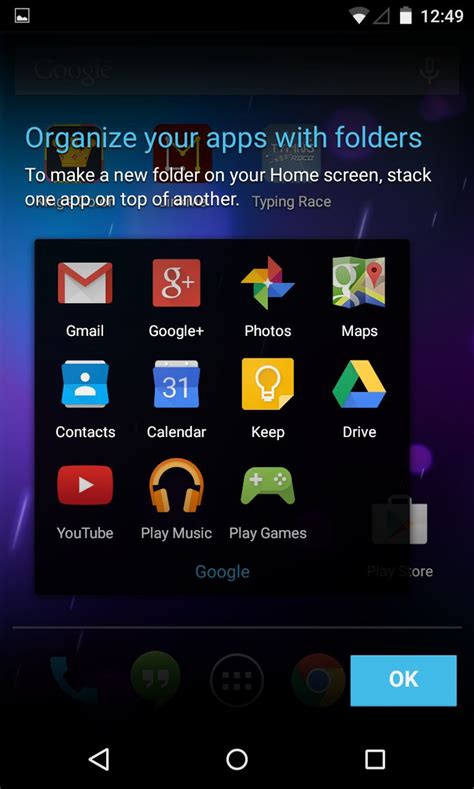 App Folder Instruction On Android 5 Lollipop