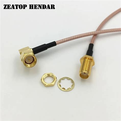 5pcs Rg316 Wire Angle Sma Male Jack To Sma Female Plug Rf Coaxial