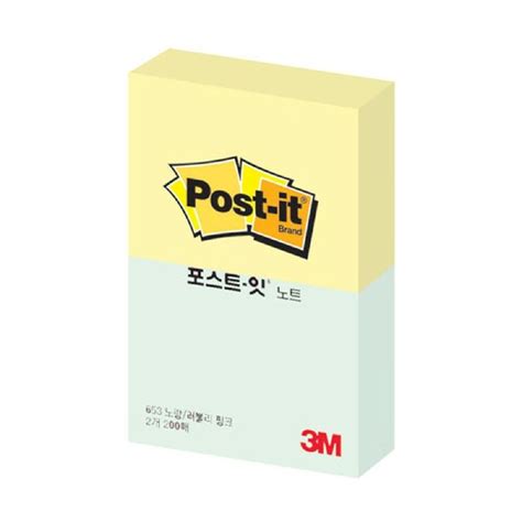 3m 포스트잇 노트 653 2 Y P 노랑 애플민트 홈플러스 판매자택배
