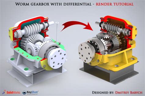 How To Make Render Of The Gearbox In Keyshot And Present It Grabcad