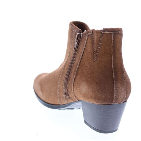 Earth Osprey Suede Zip Boot Womens Brown Suede Ankle And Booties Boots 10