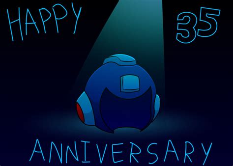 35 Anniversary Megaman By A Idiot Jester On Deviantart