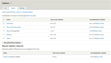 Status Report Update Notices For New Installs And Failing Suggested