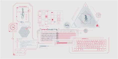 Scientific Research Data Processing Interface Stock Vector Illustration Of Cosmic Code