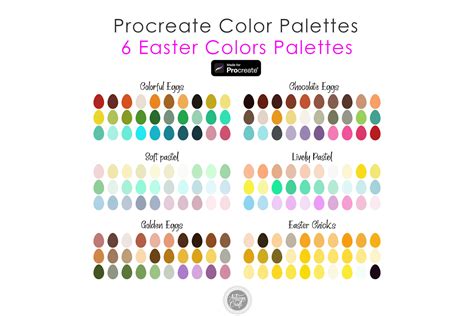 Easter Procreate Color Palette Pastel Color Palette By Artisan Craft