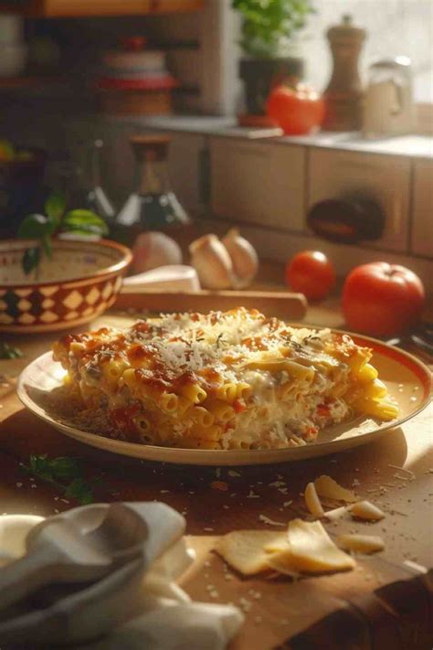 Cheesy Baked Ziti Casserole