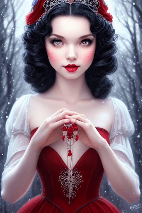 Cute Snow White Princess Graphic · Creative Fabrica