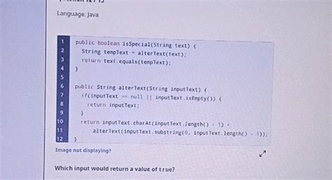 Language Java Public Boolean IsSpecial String StudyX