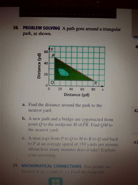 Solved 38 Problem Solving A Path Goes Around A Triangular