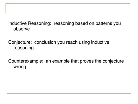 PPT Patterns And Inductive Reasoning PowerPoint Presentation Free Download ID