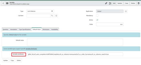 servicenow list collector come visualizzare ulteriori informazioni