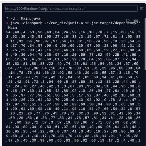 Arrays How To Print Numbers Per Line Using Math Random In Java Stack Overflow