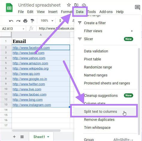 How To Use Split Text To Columns In Google Sheets