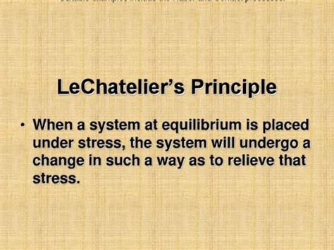 Le Chateliers Principle Lesson Teaching Resources