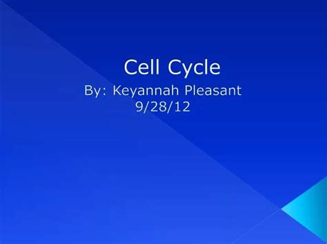 Ppt Cell Cycle Powerpoint Presentation Free Download Id2614395