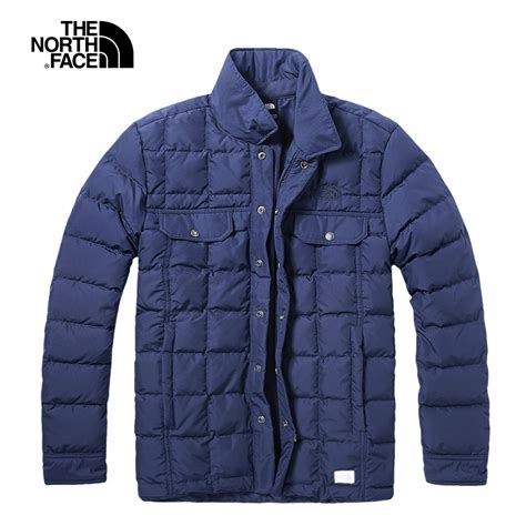 The North Face北面男款藍色防潑水輕量羽絨外套｜3vukh2g 外套 Yahoo奇摩購物中心