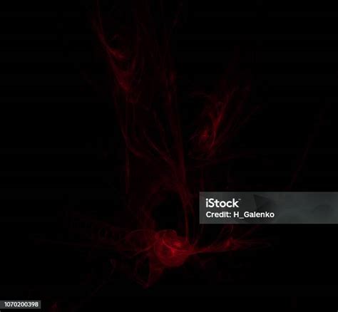 검은 바탕에 빨간 그림 패턴입니다 판타지 프랙탈 텍스처입니다 디지털 예술입니다 3d 렌더링입니다 컴퓨터 생성 이미지 개념에 대한 스톡 사진 및 기타 이미지 Istock