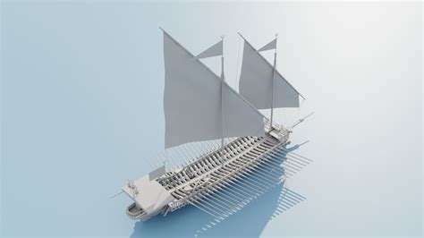 Ottoman Galley 3d Model