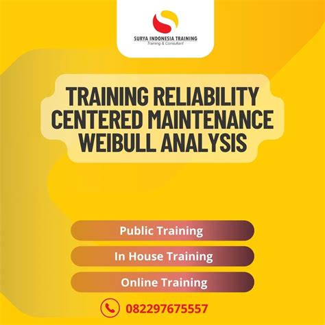 Training Reliability Centered Maintenance Weibull Surya Indonesia