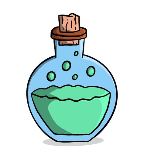 Ilustración De Vector De Garabato De Tarro De Laboratorio De Veneno De