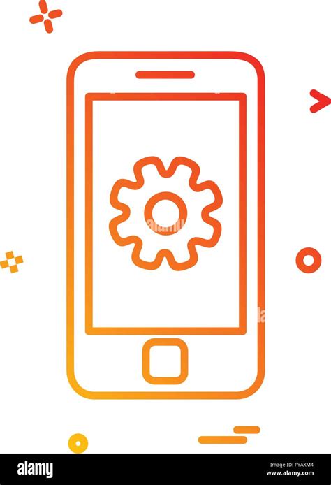 Phone Setting Icon Design Vector Stock Vector Image And Art Alamy