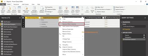 Remove Columns From Tables In Power Bi