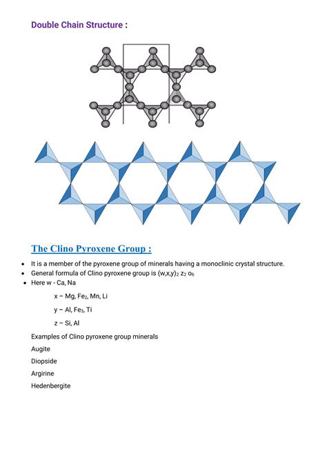 Pyroxene Group Of Minerals Doc Pdf