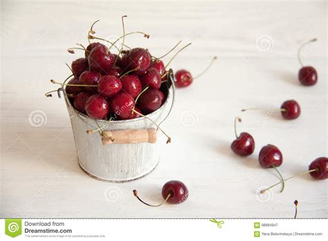 Fresh Summer Cherry Stock Image Image Of Dish Foodphotography 98884947