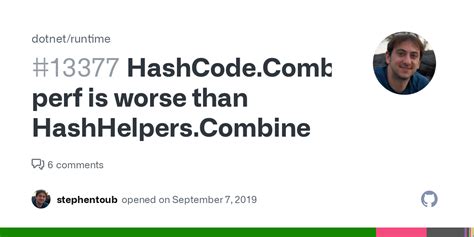 Hashcodecombine Perf Is Worse Than Hashhelperscombine · Issue 13377