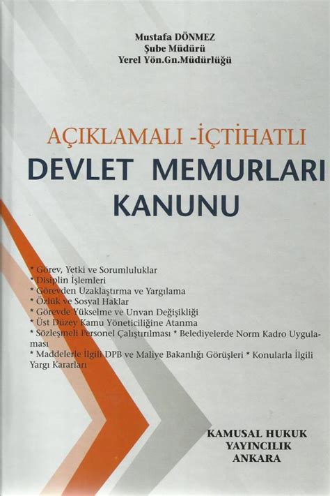 Devlet Memurları Kanunu Mustafa Dönmez