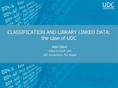 Pdf Classification And Library Linked Data The Case Of Udc · Issue