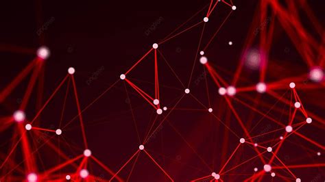 Abstract Connections On Red Background Lines Dark Network Photo And Picture For Free Download