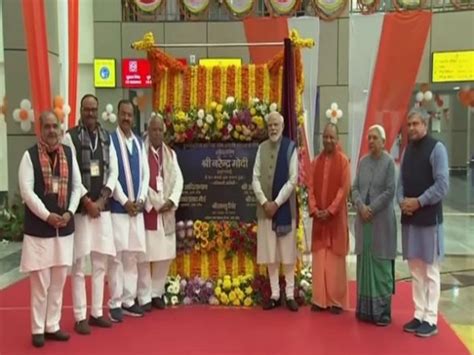 India News Pm Modi Inaugurates Ayodhya Dham Railway Station Flags