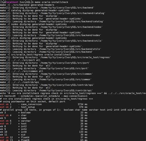 Make Oracle Installcheck Fail · Issue 348 · Ivorysqlivorysql · Github