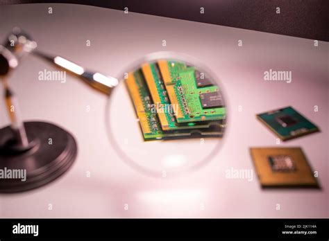 A Close Up Of Computer RAM Random Access Memory Stock Photo Alamy