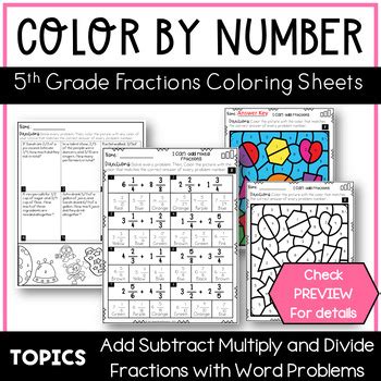 Adding Subtracting Multiplying And Dividing Fractions Worksheets And Activities