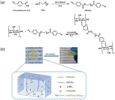 A Self Healing Gel Polymer Electrolyte Based On A Macromolecule Cross Linked Chitosan For