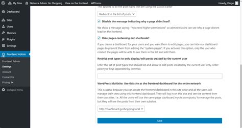 Understanding The General Settings For Multisite Networks Wp Frontend Admin