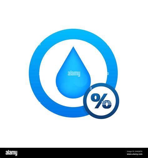 Humidity Weather Sensor Water Level Rate Vector Stock Illustration