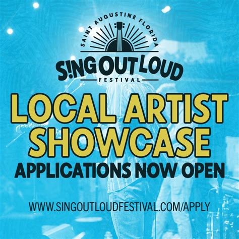 Sing Out Loud Festival Opens Local Artist Showcase And Vendor
