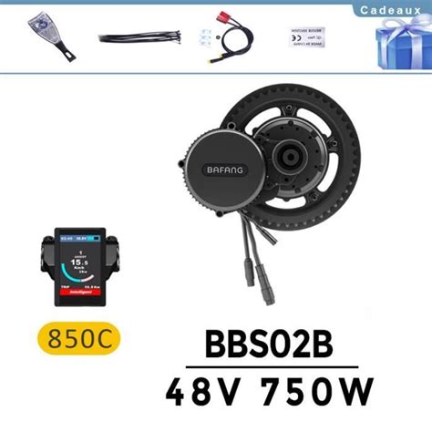 Bafang Moteur Bbs02b Bbs02 750w 48v 52v Avec écran Lcd Tft Pédalier