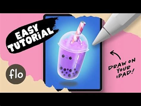 Free Video Draw Bubble Tea On Your IPad In Procreate Easy Tutorial