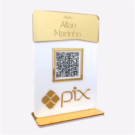 Placa Em AcrÍlico Alto Relevo Com 1 Qr Code