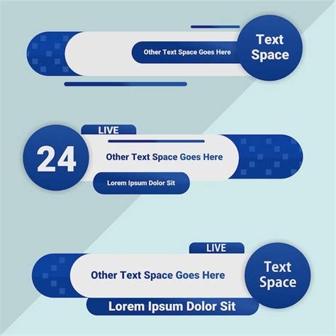 Premium Vector Three Different Text Spaces Are Shown On A Gray