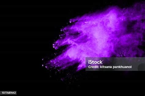검은 바탕에 자주색 냉동 추상 먼지 폭발의 움직임 검은 배경에 가루 보라색의 움직임을 중지 합니다 폭발성 분말 검은 바탕에 자주색입니다 0명에 대한 스톡 사진 및 기타