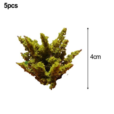 Yellow Green Bushes Shrubs 4cm Tall Outdoor Landscaping Decor